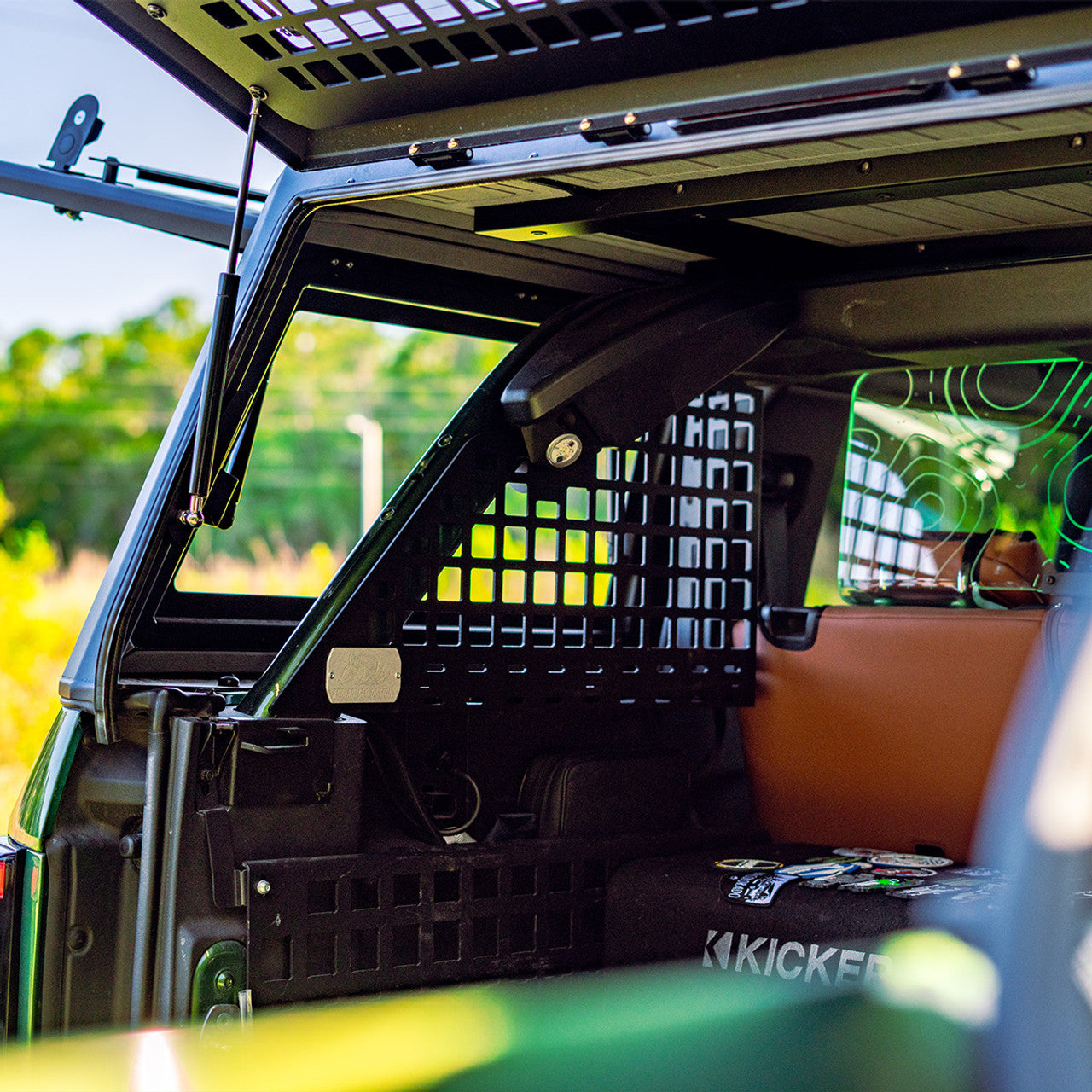 Interior Rear Window Security MOLLE – Armadillo Designs